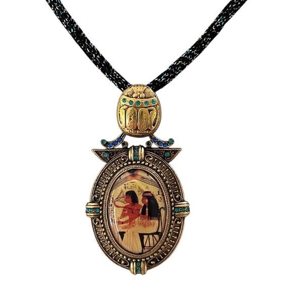 Nicky Butler | Jewelry | Nicky Butler Egyptian Revival Gold Blue Tone ...